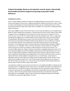 Additional sample assessment material Applied Psychology Unit 3 Exam ...