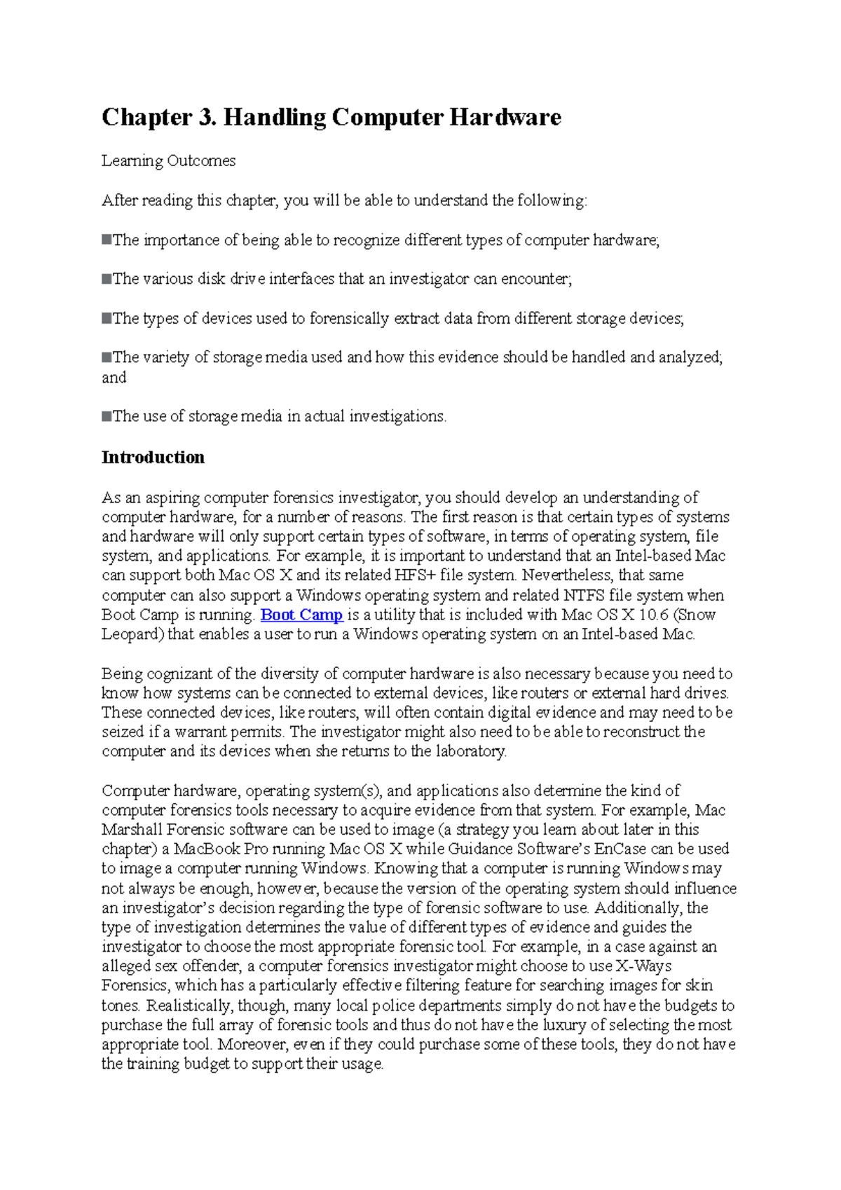 Chapter 3 - unit 1 - Chapter 3. Handling Computer Hardware Learning ...