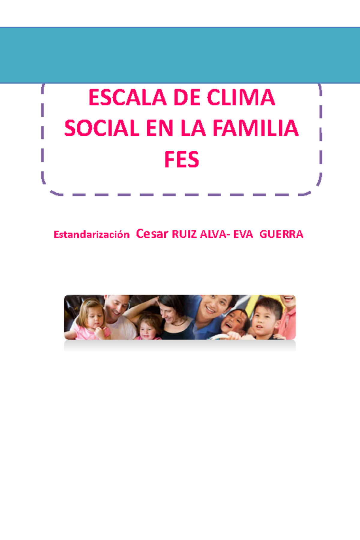 182430293 Escala Del Clima Social en La - Estandarización Cesar RUIZ ...