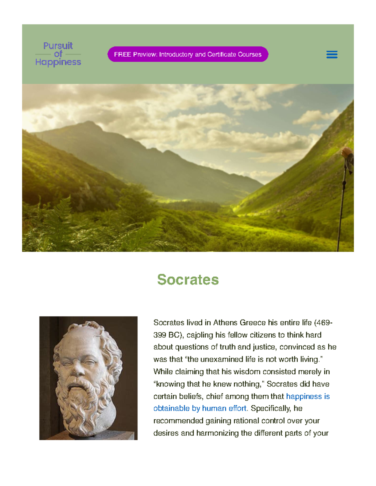 Socrates And His View On Happiness An Overview 1 - Socrates Socrates ...
