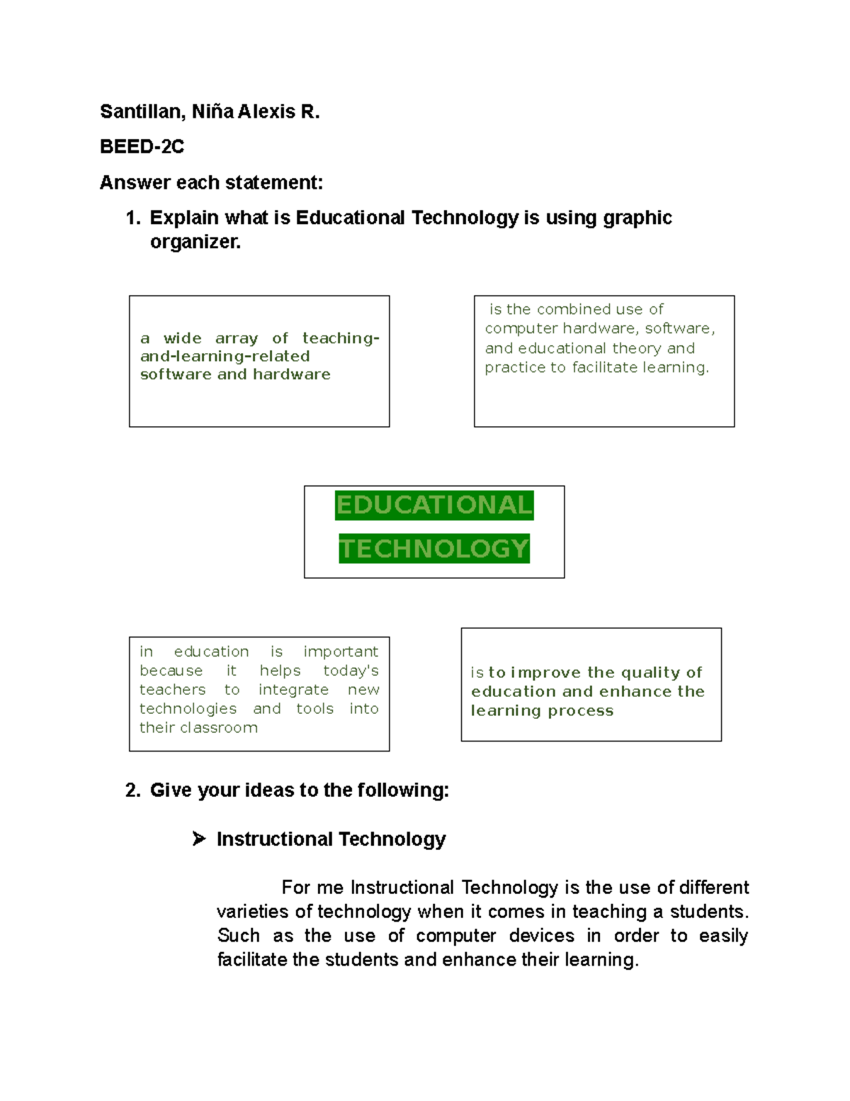 Descriptive Anomaly - Santillan, Niña Alexis R. BEED-2C Answer each ...