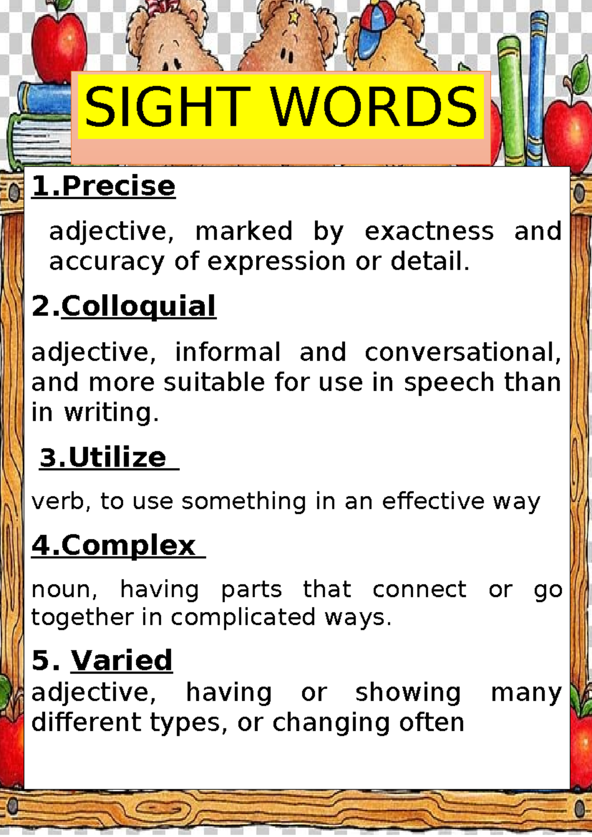 Template Sight- Words March 12 - Reading in the Philippine History ...