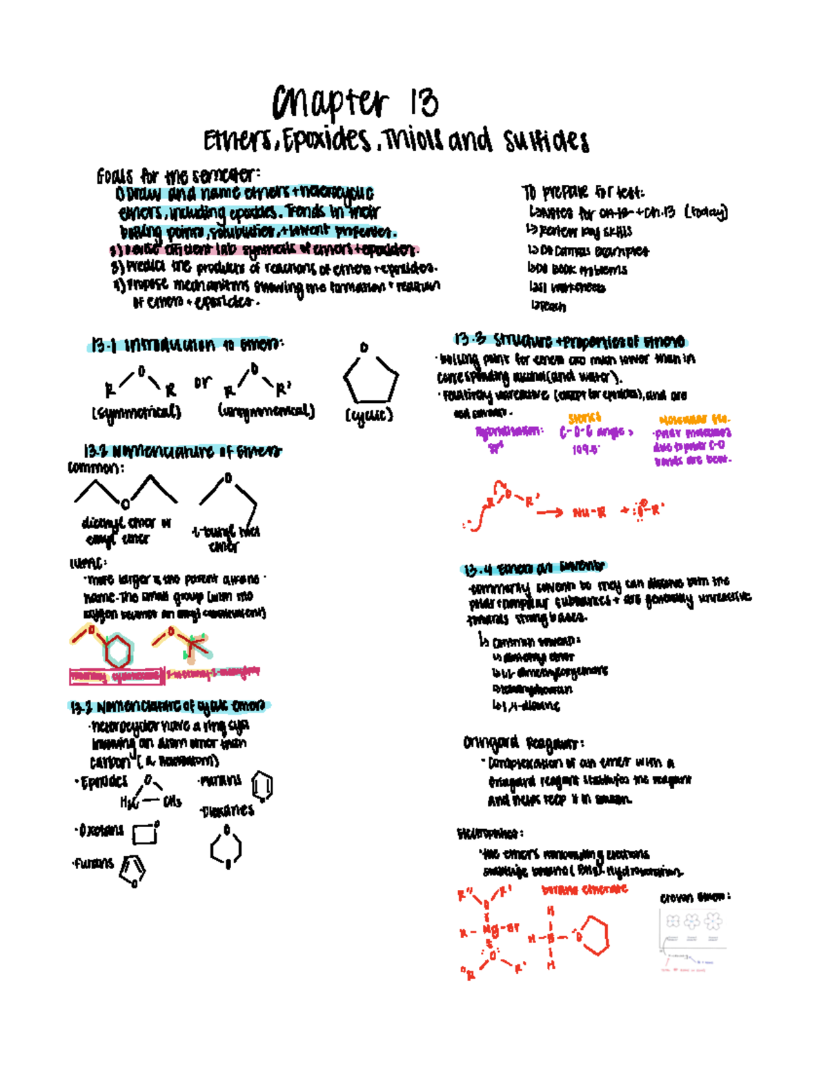Ch13 summary ochem 2 HODSON - CHE 3332 - Studocu