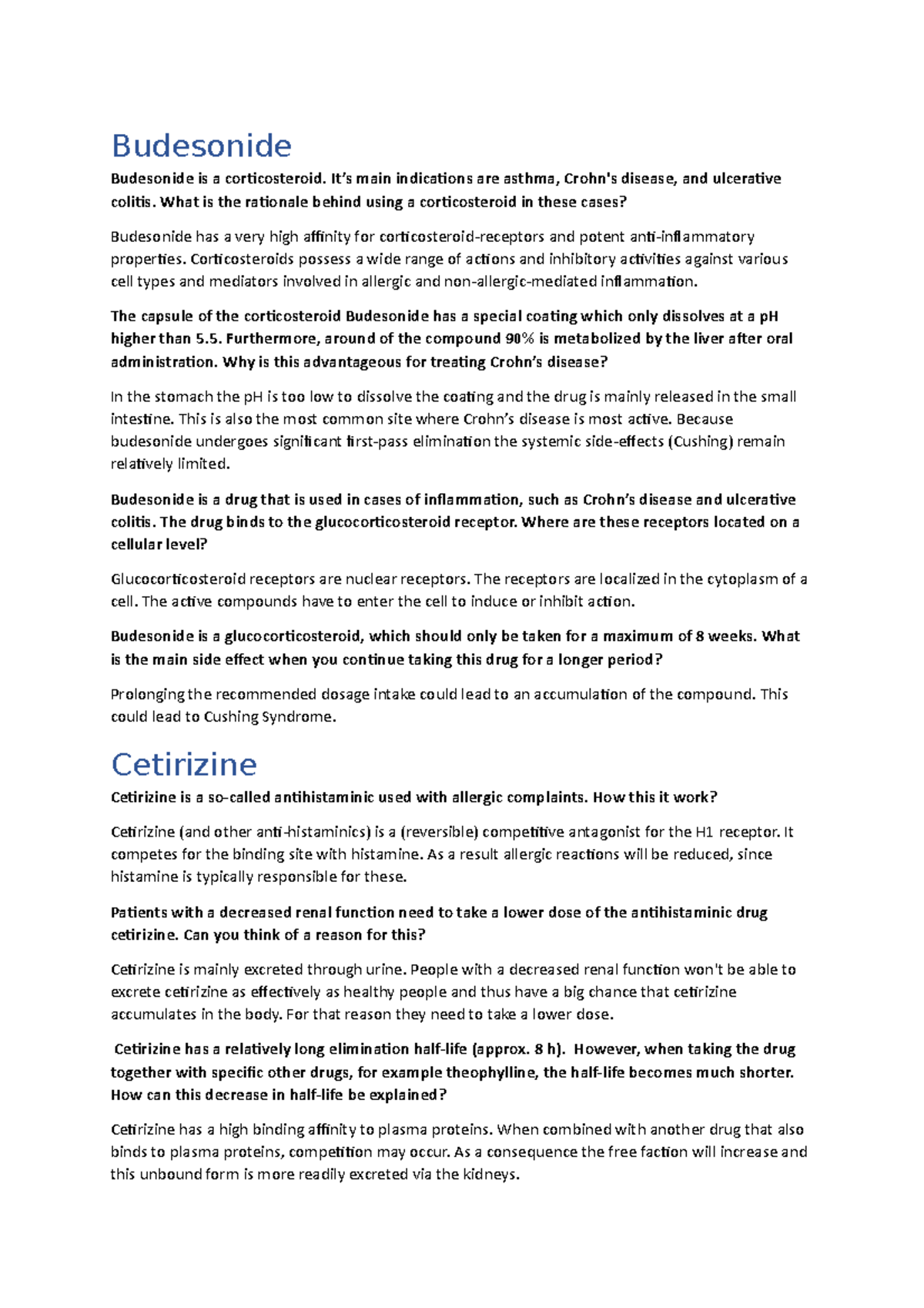Drug leaflet vragen - Budesonide Budesonide is a corticosteroid. main ...