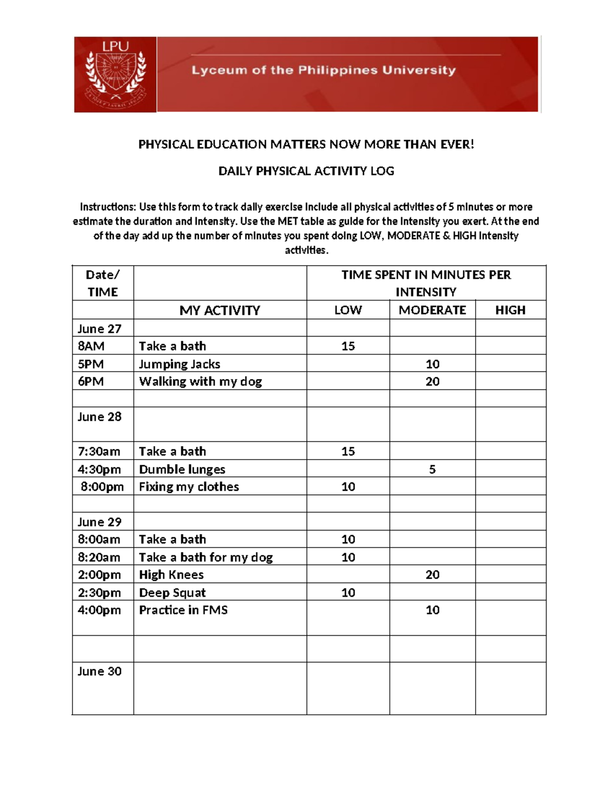 PE Journals - PHYSICAL EDUCATION MATTERS NOW MORE THAN EVER! DAILY ...