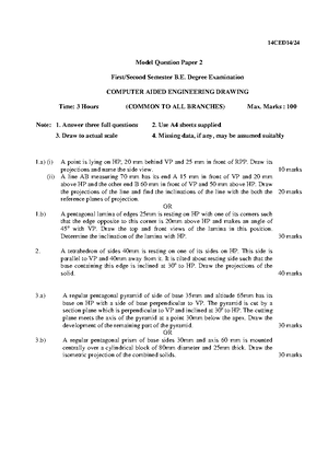 VTU Primer - Engineering Drawing - Studocu