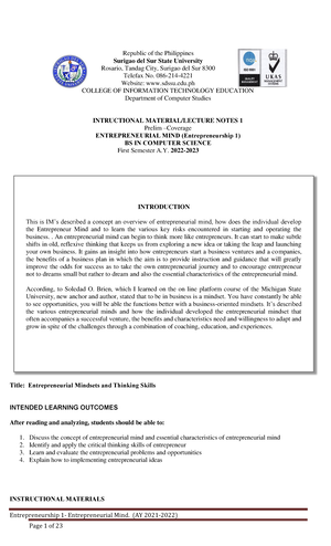 NSTP Module worksheet 1-10 Armin D. Lorchano - WORKSHEET 1 Name: Armin ...