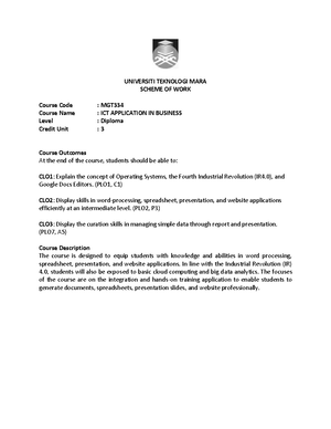 MGT Assignment - Assigment Individual MGT028 - UNIVERSITI TEKNOLOGI ...