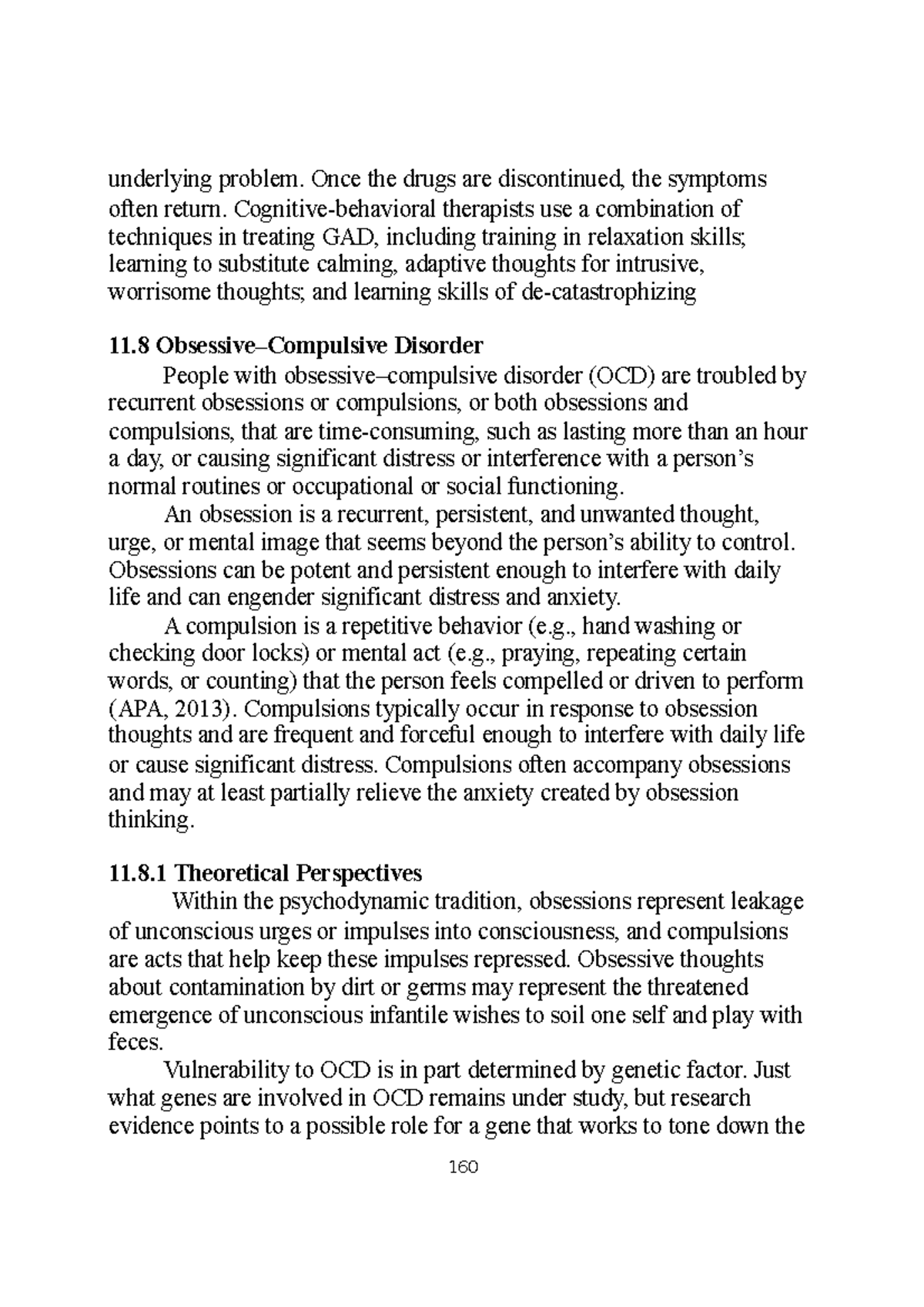 Psychology 104 (psych 104)8 - underlying problem. Once the drugs are ...