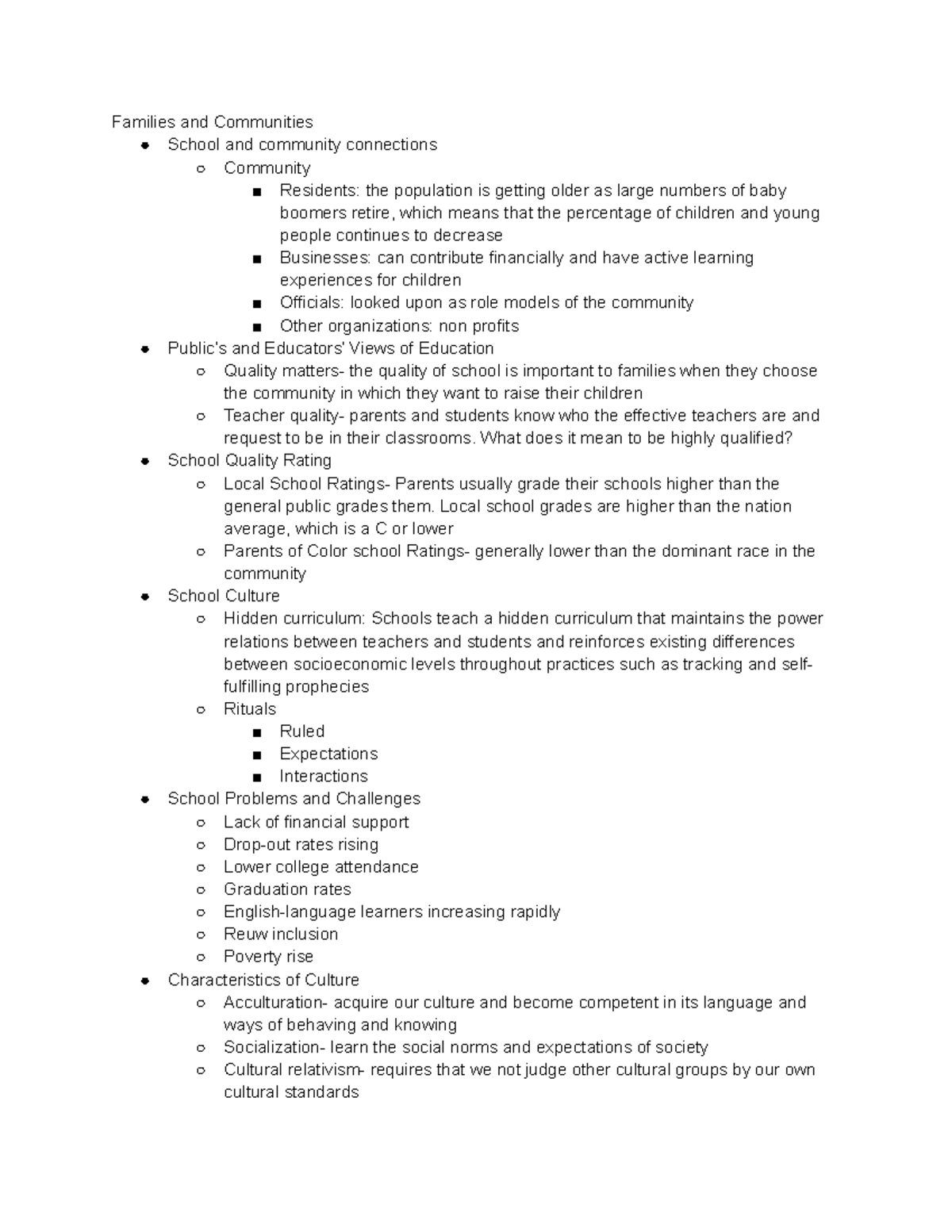 Feb 20 lecture notes - Families and Communities School and community ...