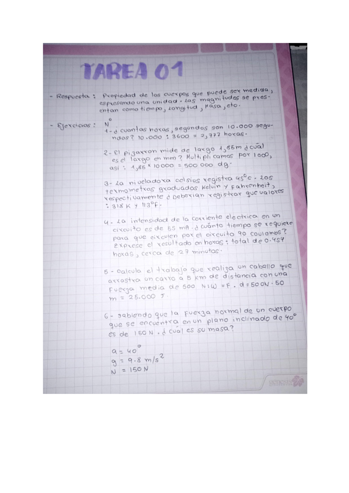 Tareas física y química - Matemática - Studocu