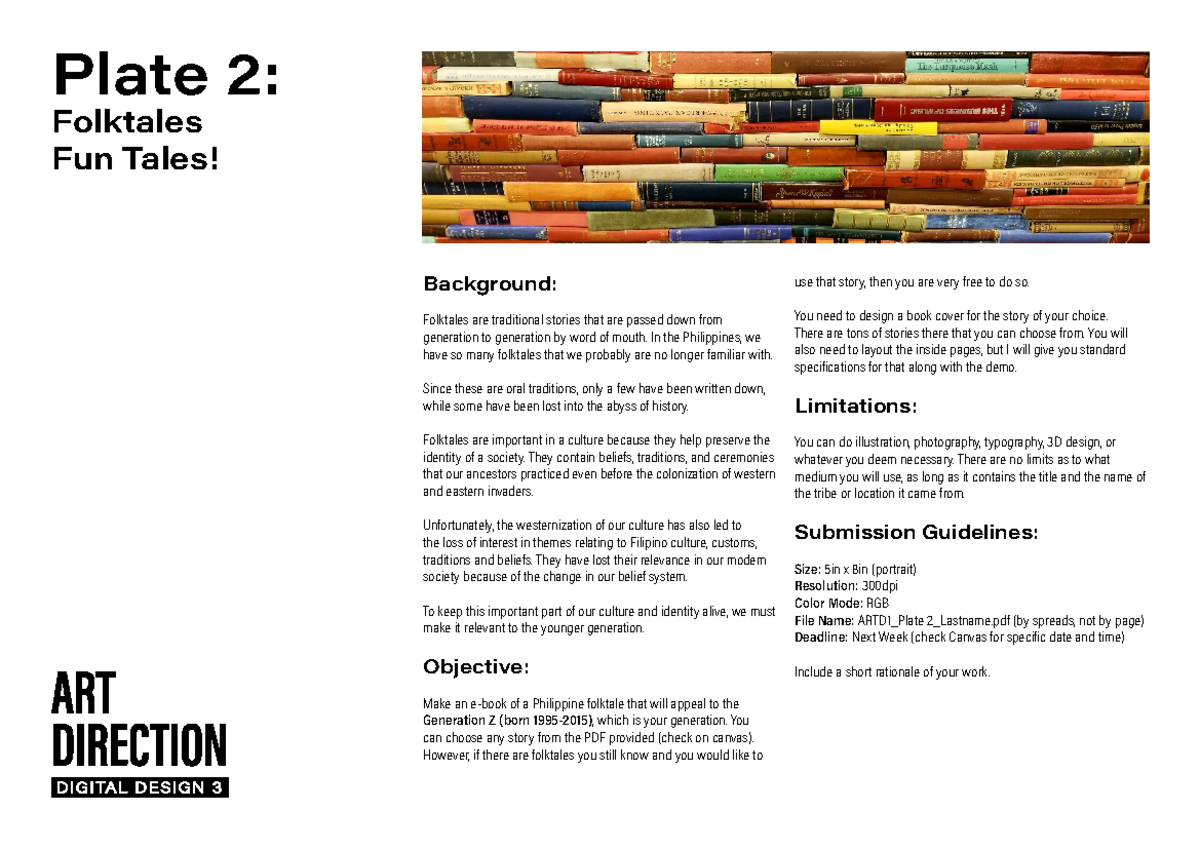 Art D 1 Plate 2 Brief - Plate 2: Folktales Fun Tales! Background ...