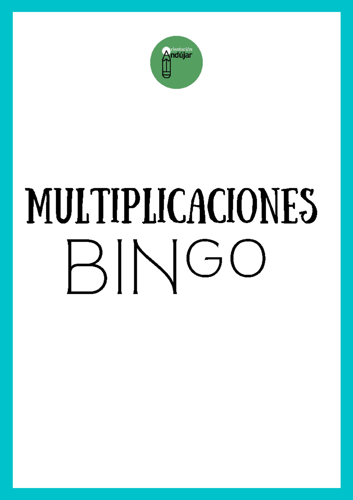 Divertido-bingo-multiplicaciones - Didáctica de la Matemática I ...