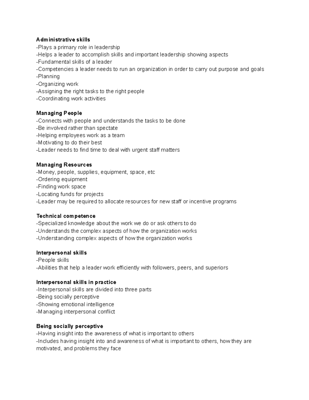 Ag Ed Ch. 5 - Chapter notes - Administrative skills -Plays a primary ...