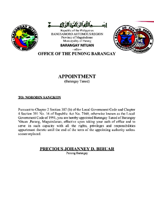 EO Beswmc - Executive - Bachelor of arts Major in Political science ...
