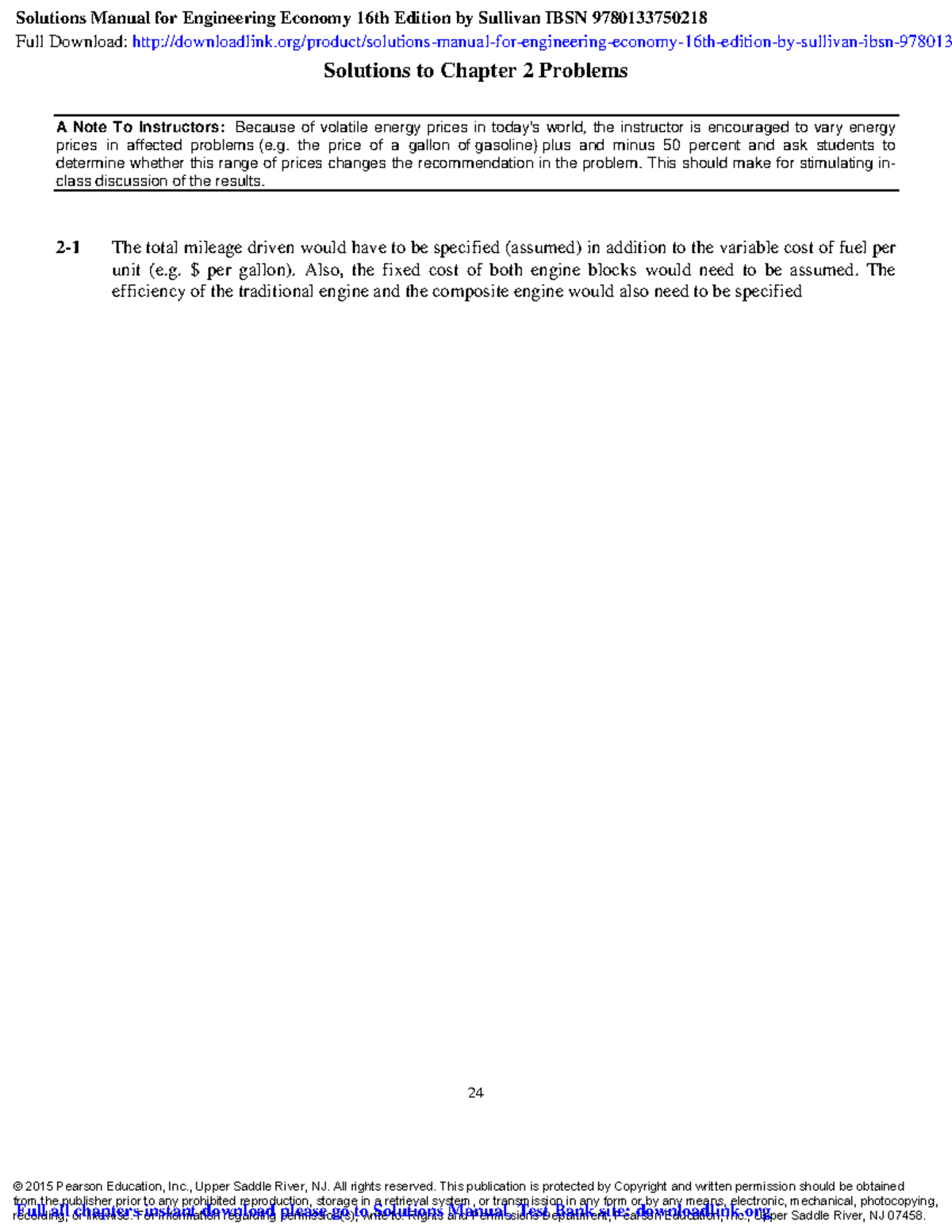 EE Chapter 2 - Solution manual - 24 Solutions to Chapter 2 Problems A ...