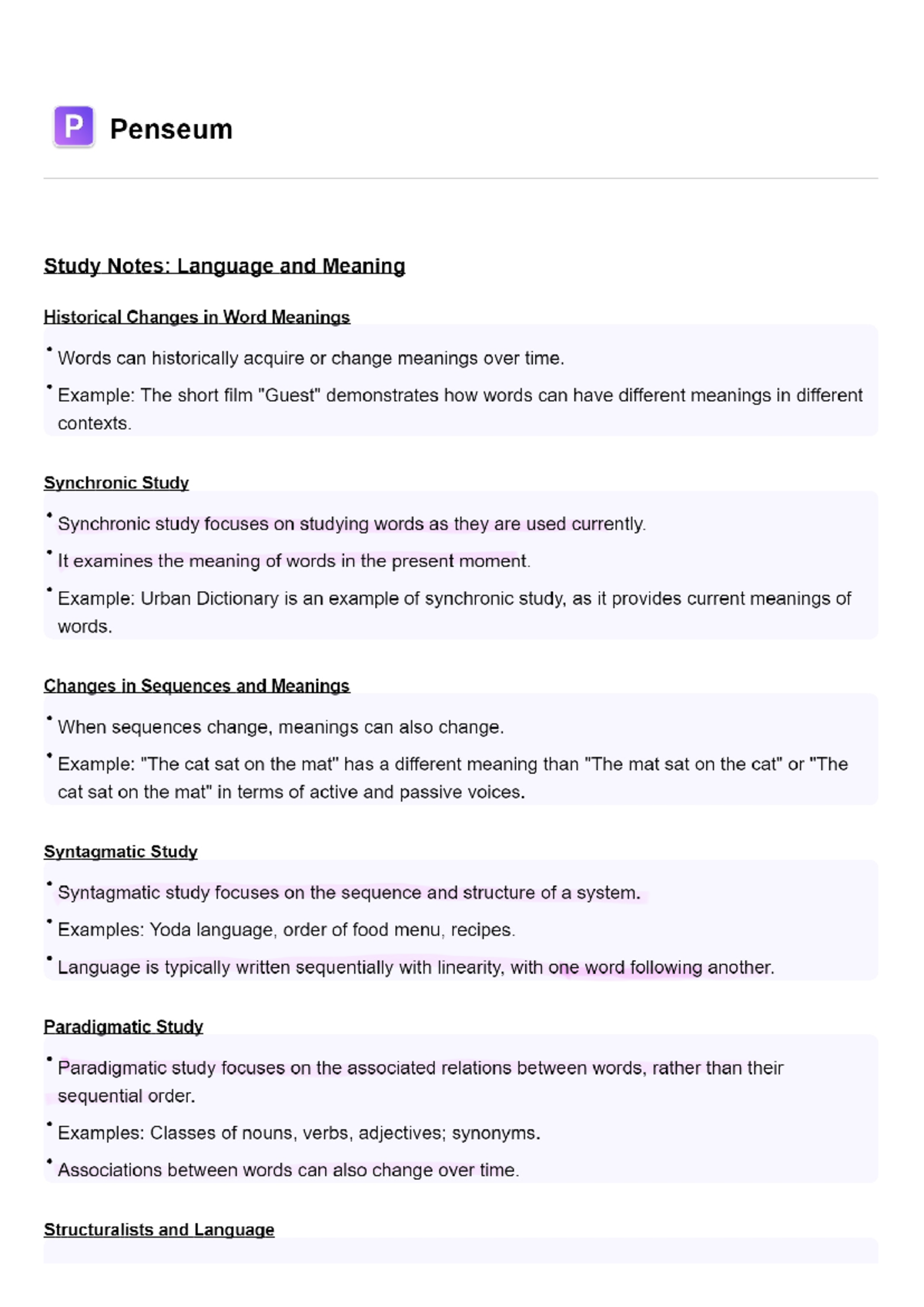 Meaning in Language Synchron - Literary Criticism And Theory - Studocu