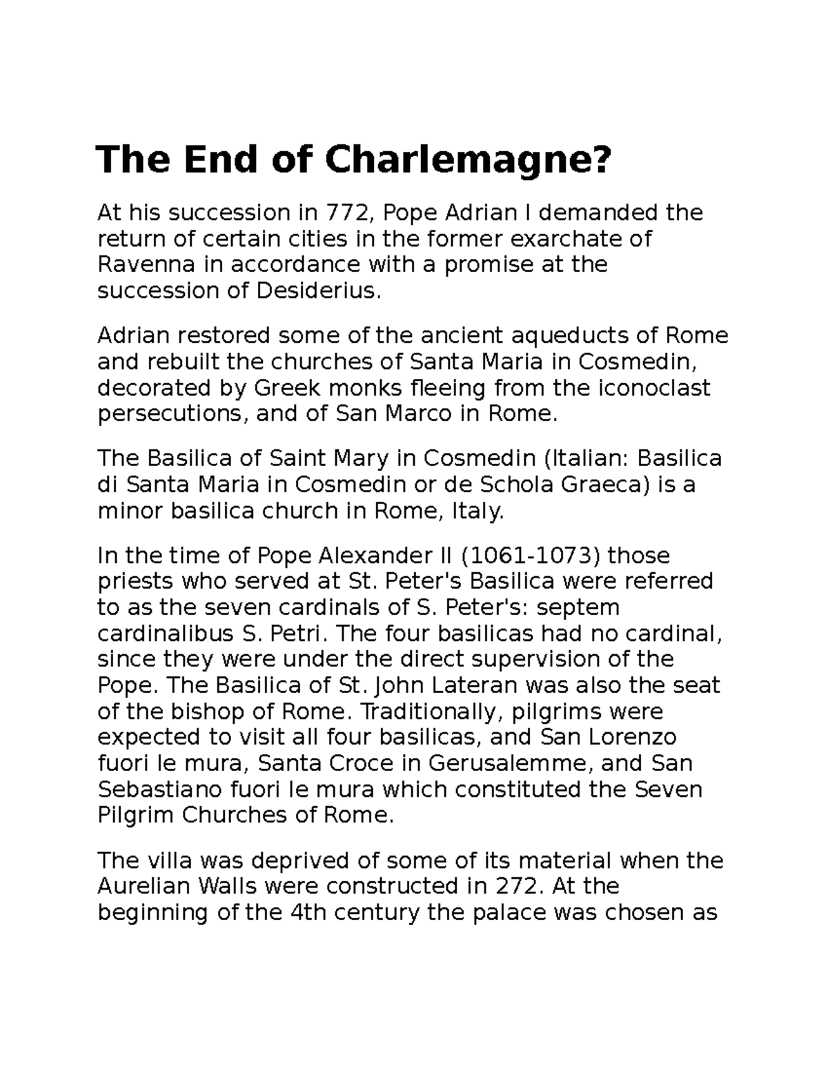 16 GED103 Charlemagne - This essay is a historical analysis of notable ...