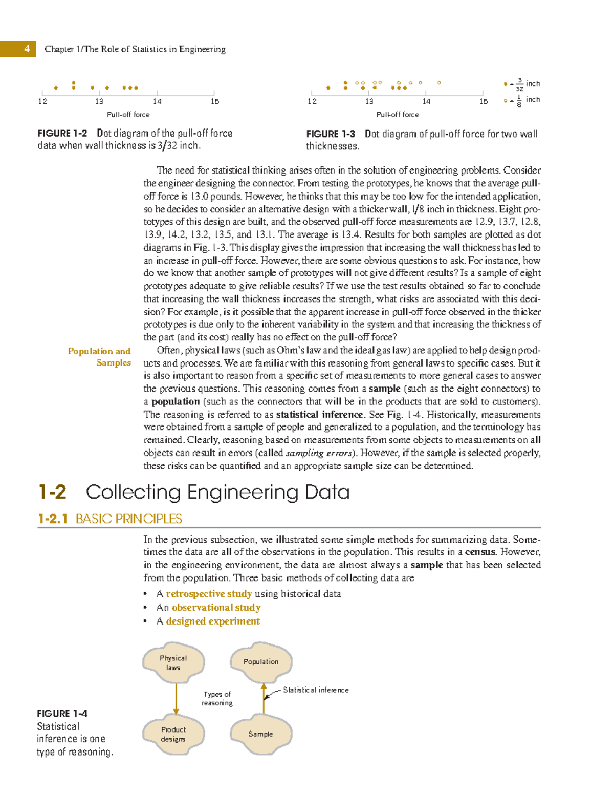 Handout - 4 Chapter 1/The Role of Statistics in Engineering The need ...