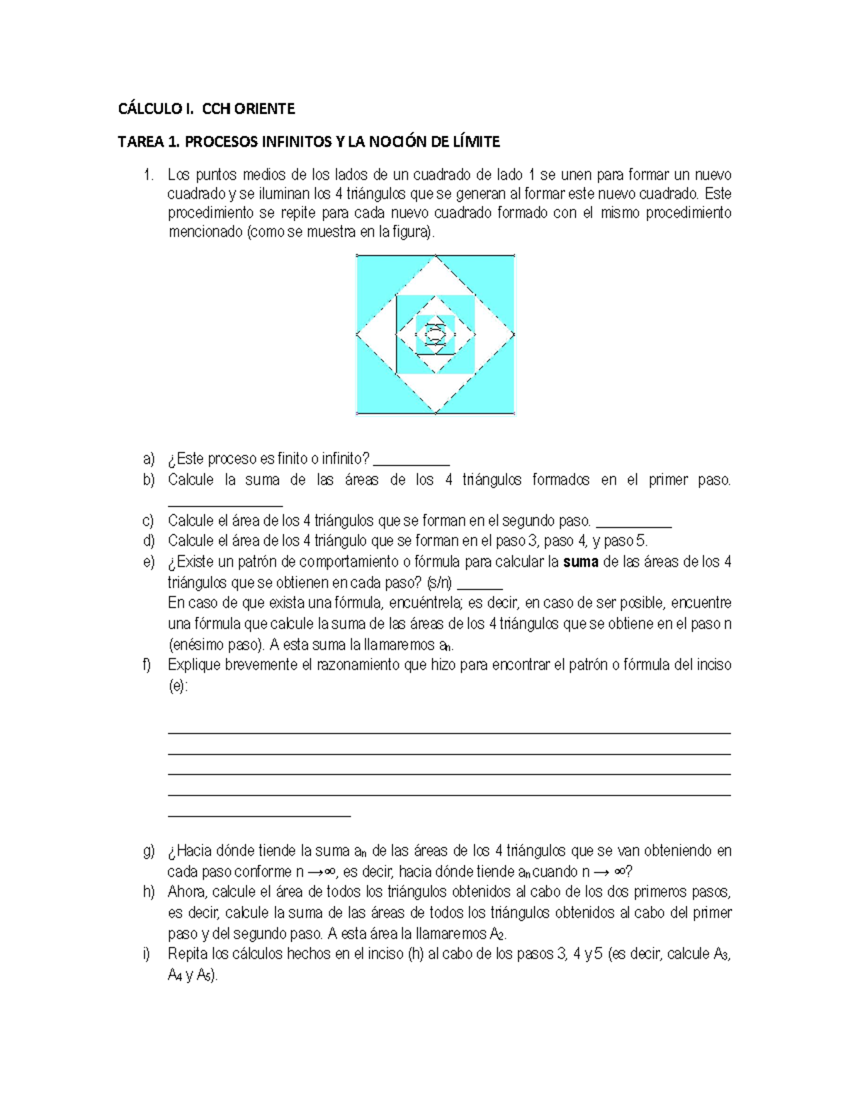 Tarea 1. Procesos infinitos y noción de límite - Primera parte ...