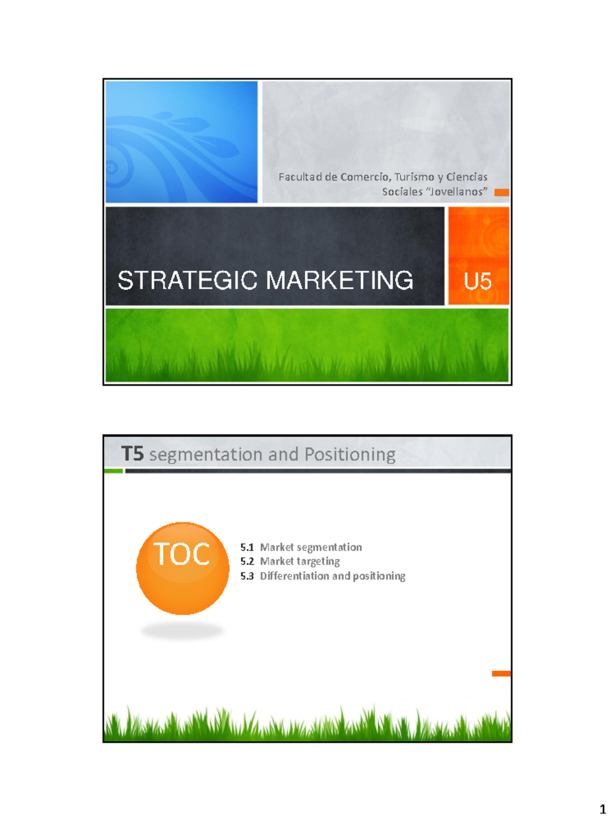 Tema 5 Bilingue - Facultad de Comercio, Turismo y Ciencias Sociales “Jovellanos” STRATEGIC ...