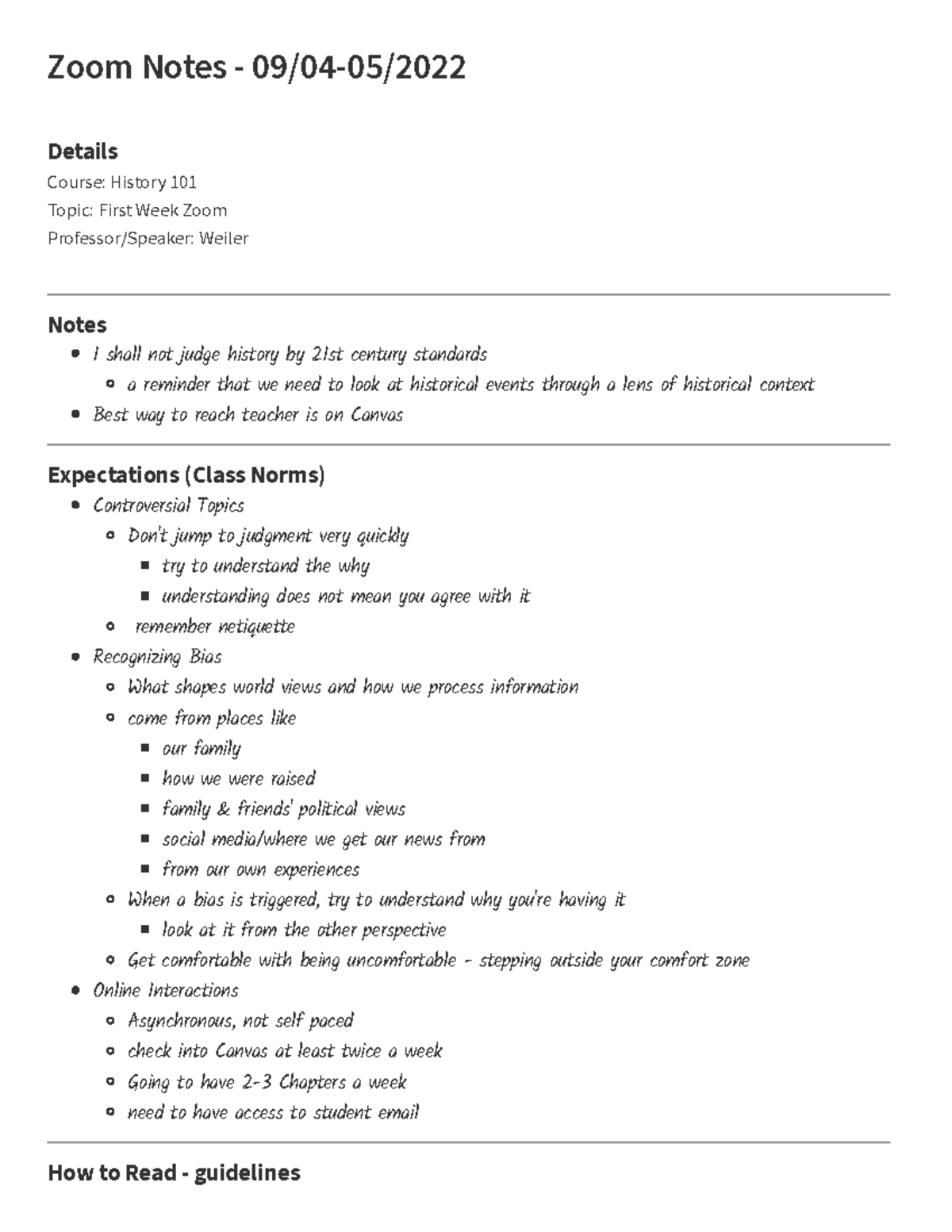 Zoom Notes - 09 04-05 2022 - Evernote - Zoom Notes - 09/04-05/ Details ...