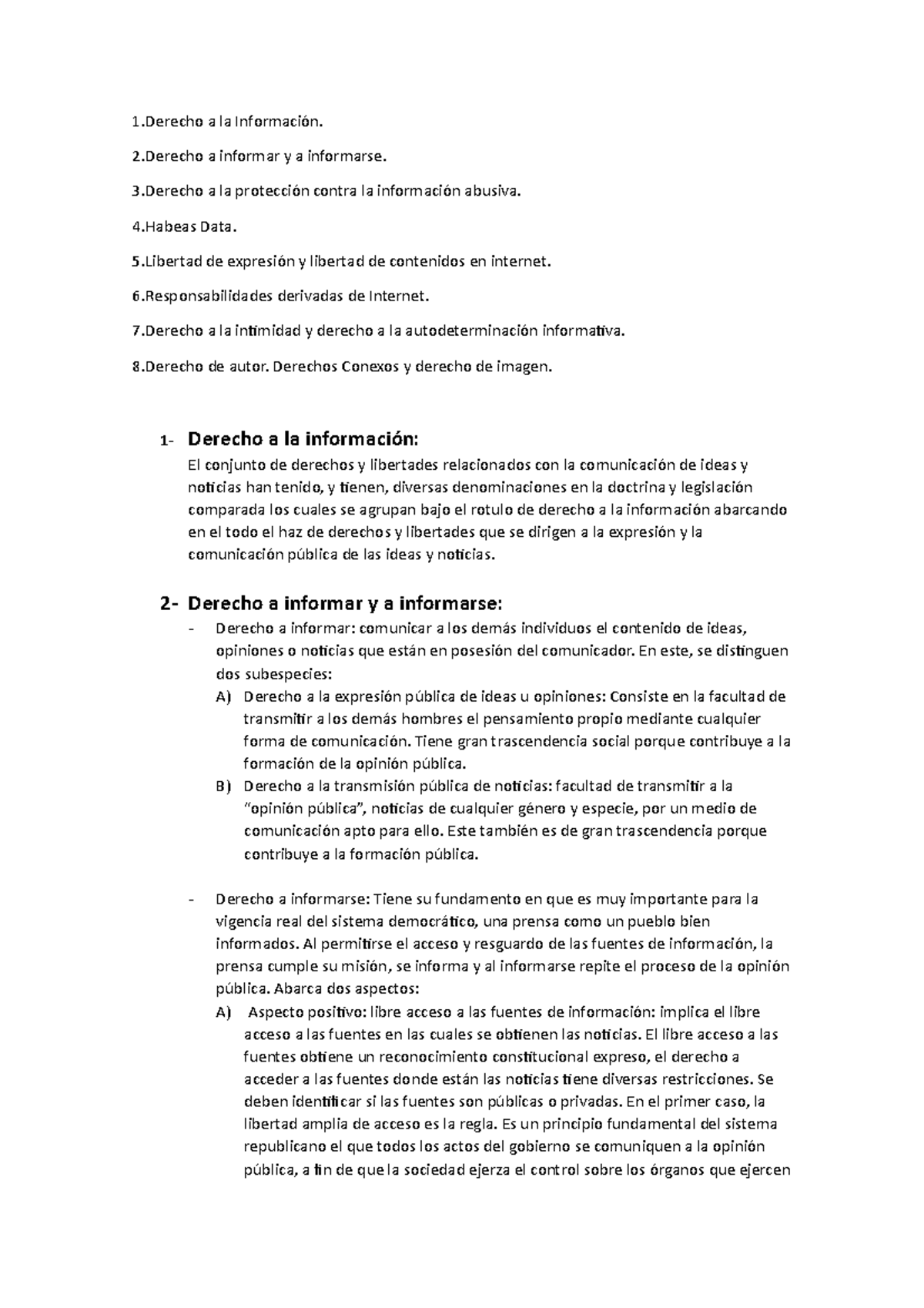 Resumen coloquio - 1 a la Información. 2 a informar y a informarse. 3 a ...