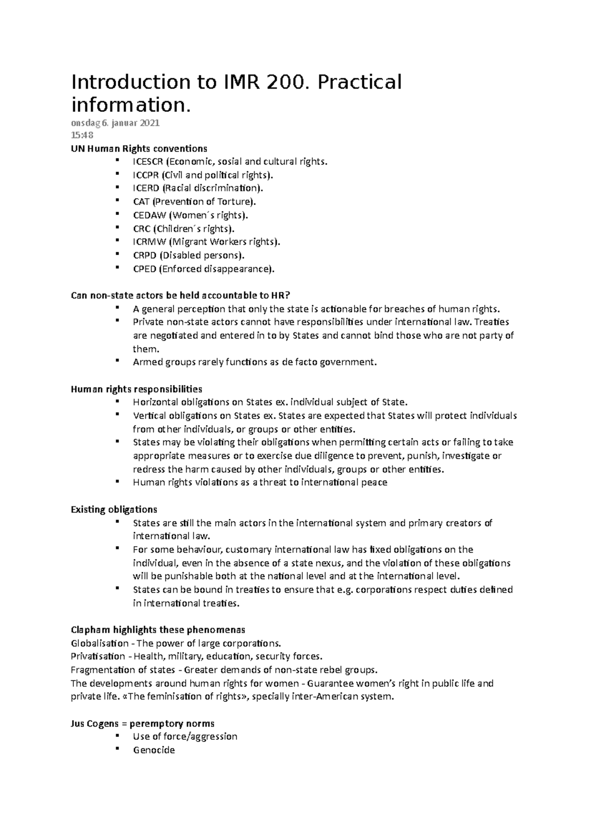 1. Introduction to IMR 200 - Introduction to IMR 200. Practical ...
