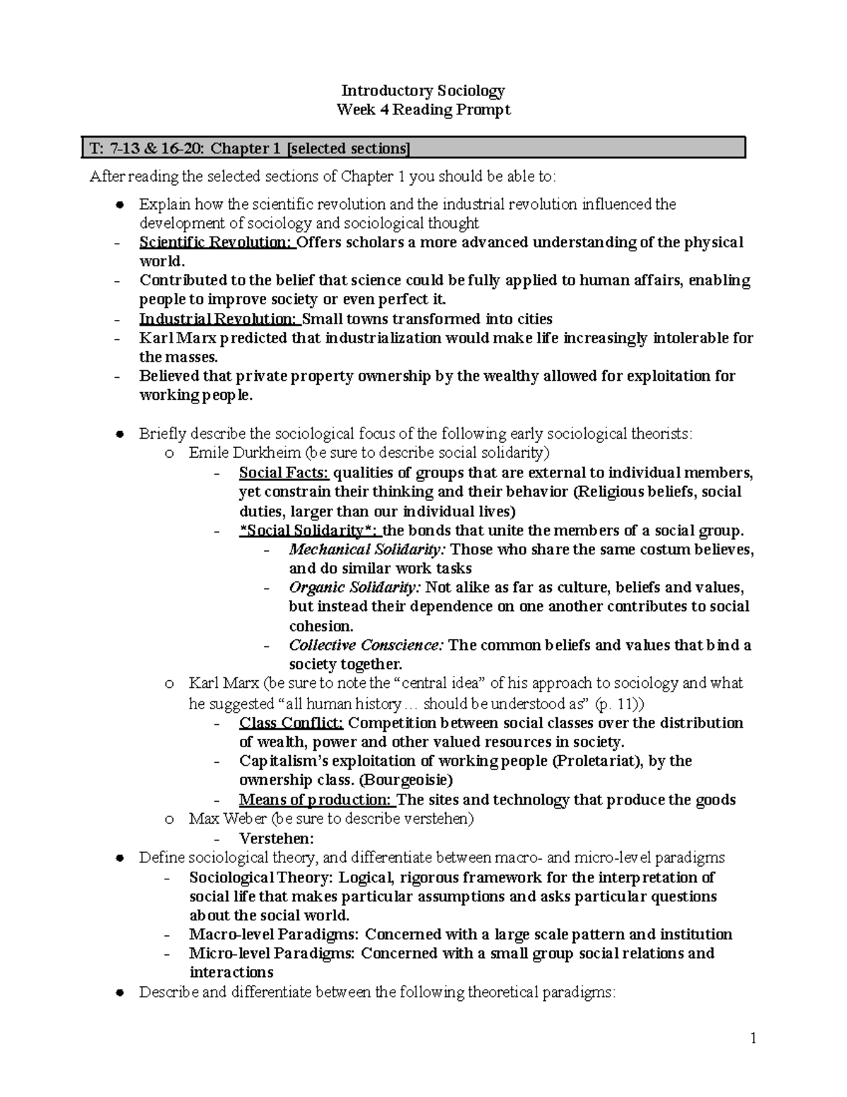 Intro Soc-Week 4 Reading Prompt - Introductory Sociology Week 4 Reading ...