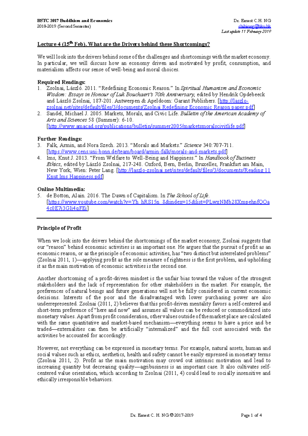 BSTC 2017 L4 Lecture Note 012019 - 2018 - 2019 (Second Semester ...