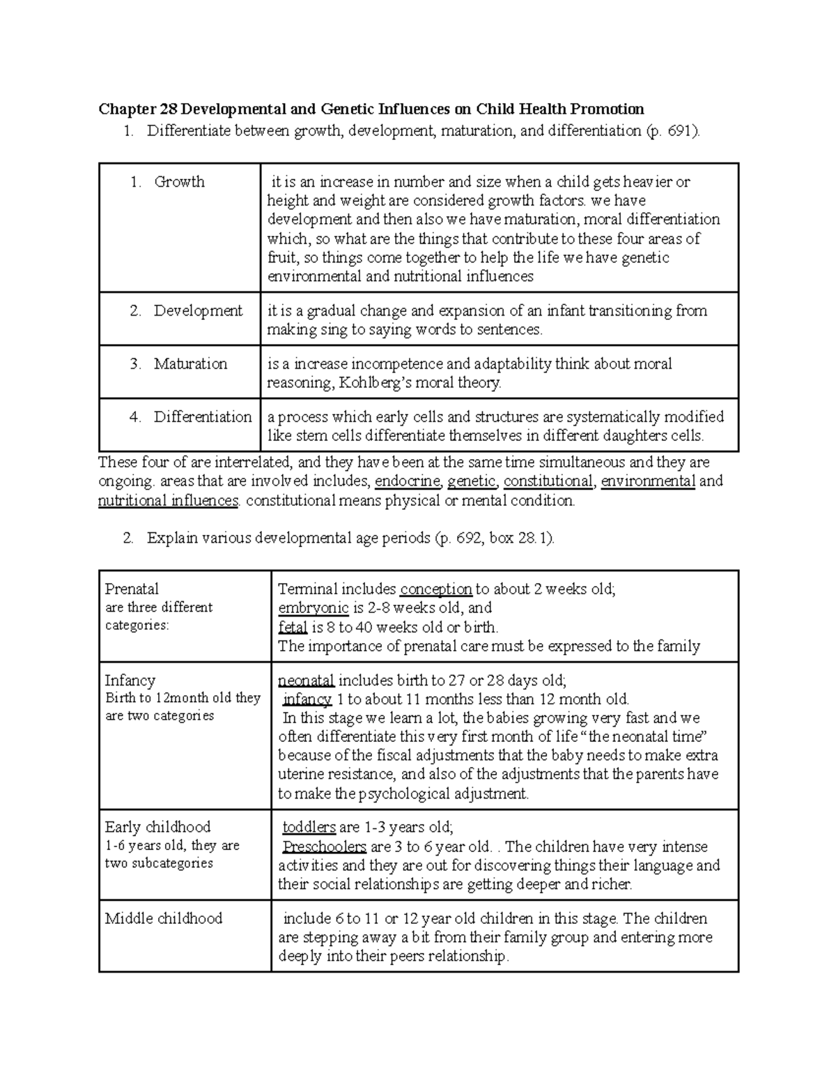 N221 chapter 28 Developmental and Genetic Influences on Child Health ...