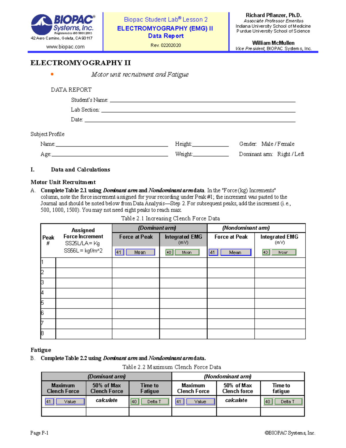 L02 Data Report - Dhdhd - 42 Aero Camino, Goleta, CA 93117 biopac ...
