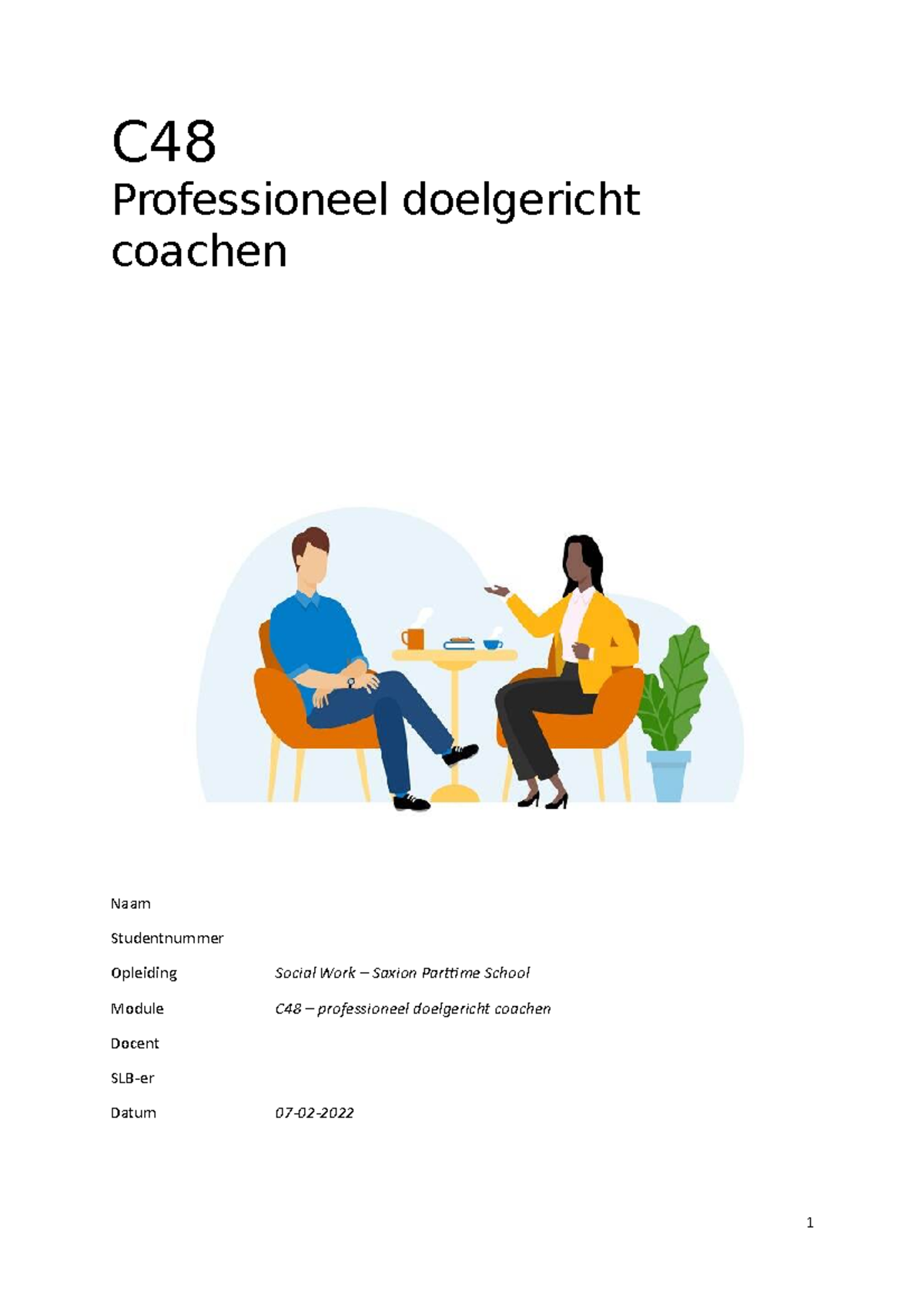 C48 professioneel en doelgericht coachen - C Professioneel doelgericht ...