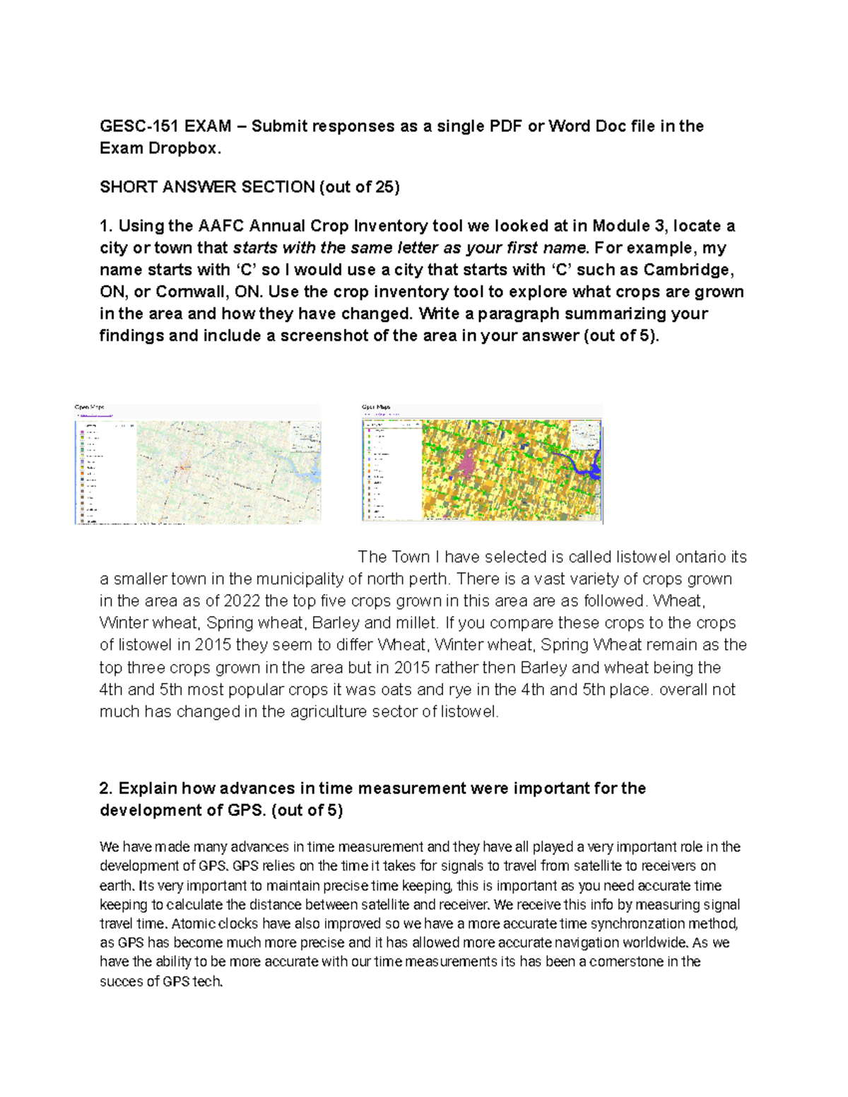 Untitled document-39 - hhjhghjghjg - GESC-151 EXAM – Submit responses as a single PDF or Word ...