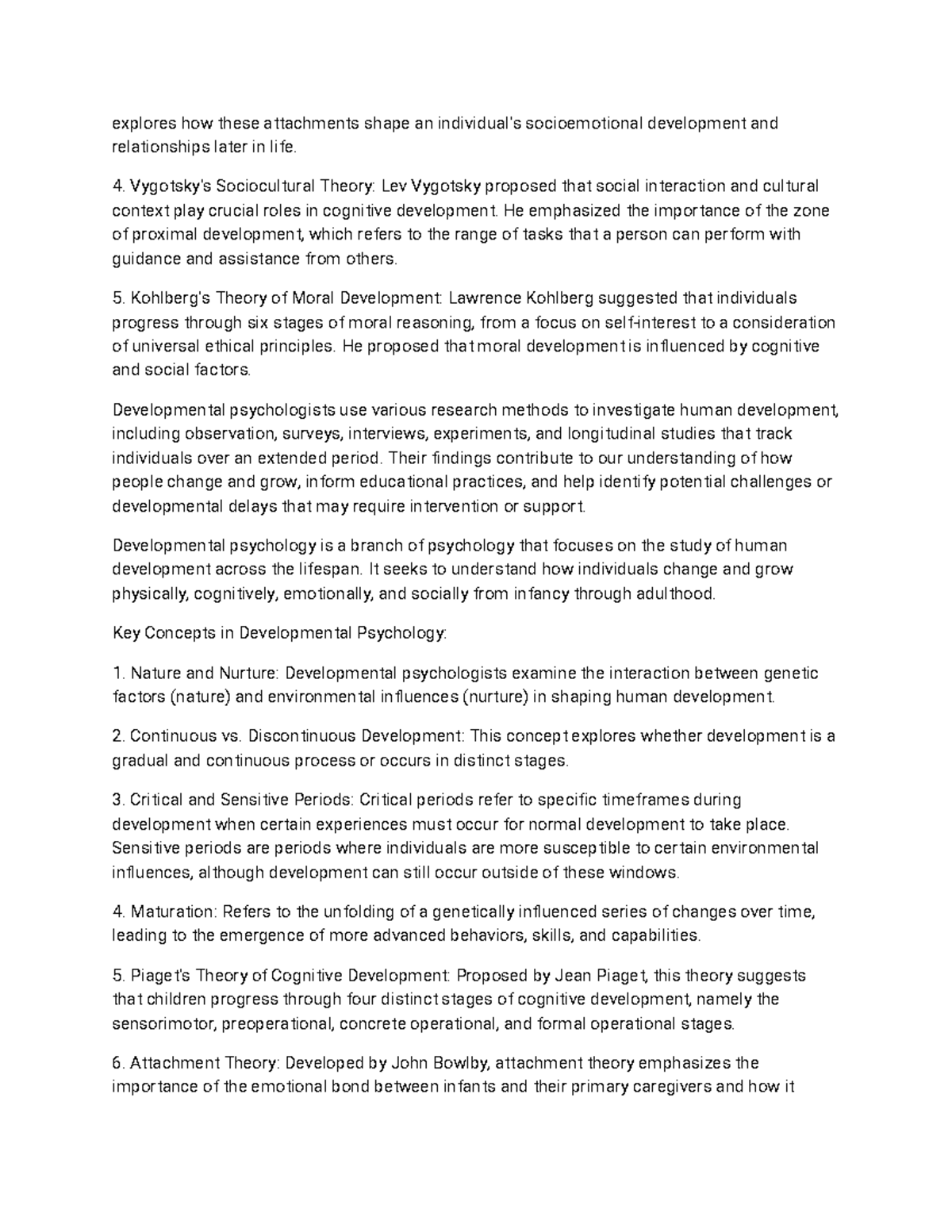 Developmental Psychology-14 - explores how these attachments shape an ...