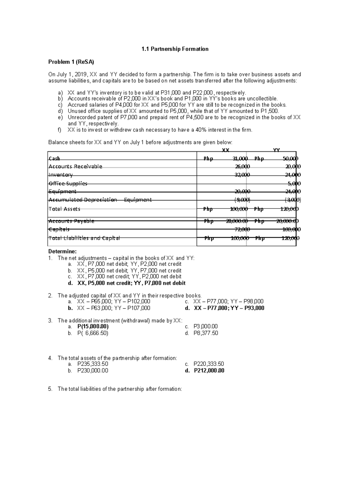 Partnership-formation-sample-problem-with-solution compress - 1 ...