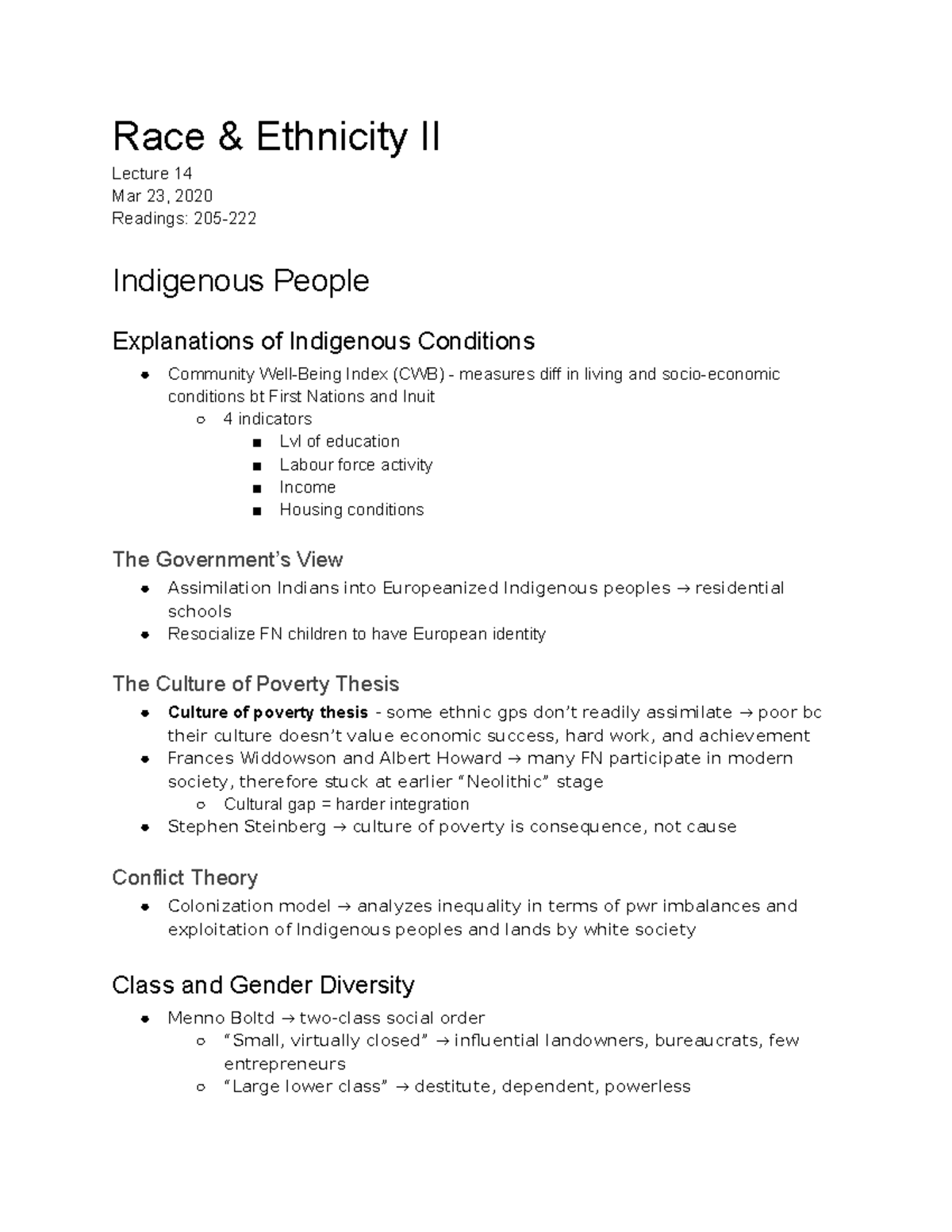 Lecture 16 - Race Ethnicity II - Race & Ethnicity II Lecture 14 Mar 23 ...