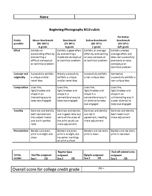 Lesson Plan 3 - March 5, 2019 Photography Lesson “The Picture ...