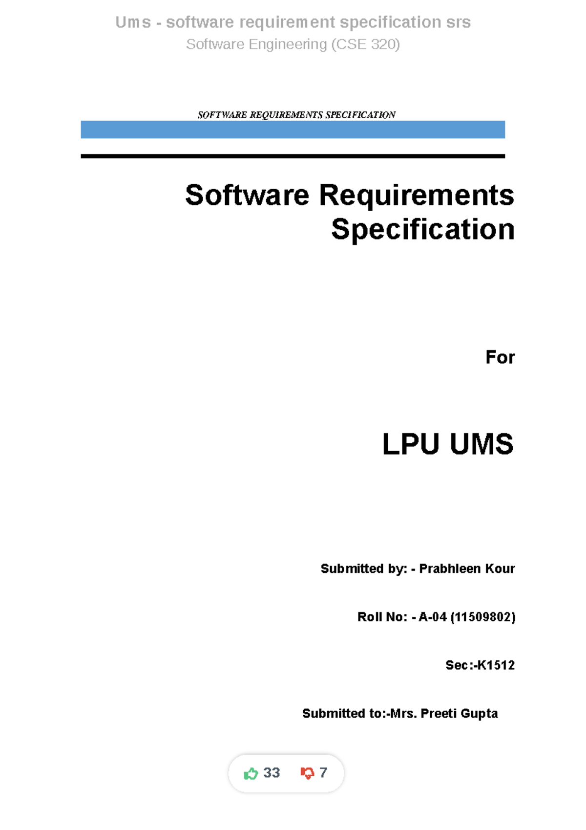 Ums-software-requirement-specification-srs compress-1 - Ums - software ...
