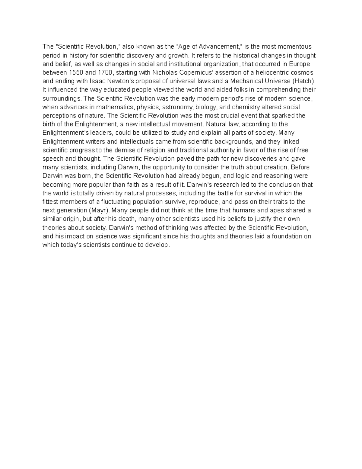 How did the Scientific Revolution change the way society viewed the ...