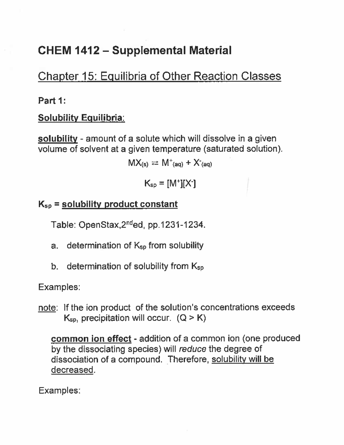 CHEM 1412 online - Ch. 15 part 1 - CHEM 1412 - Studocu