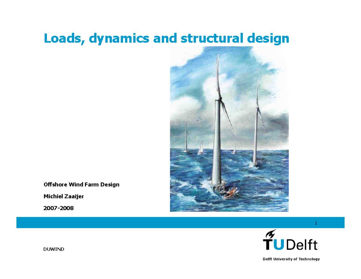 Loads, Dynamics and Structural Design - 1 - Studocu