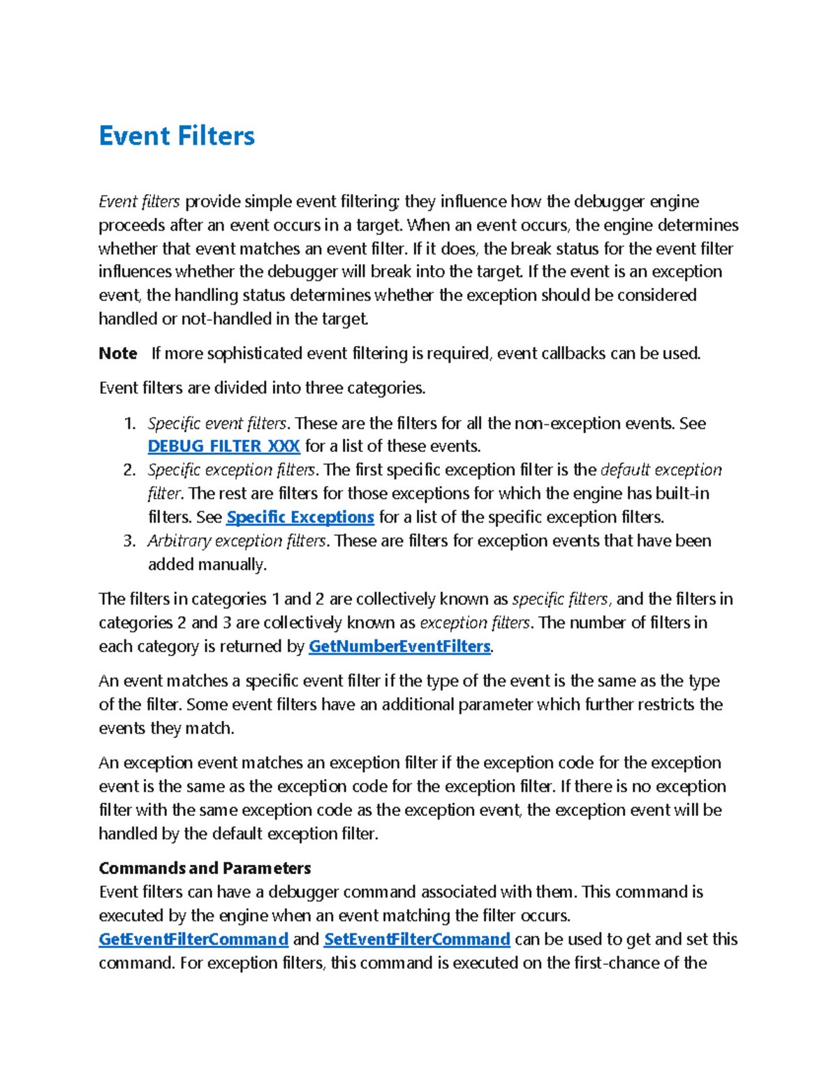 Document 34 - Bob - Event Filters Event filters provide simple event ...