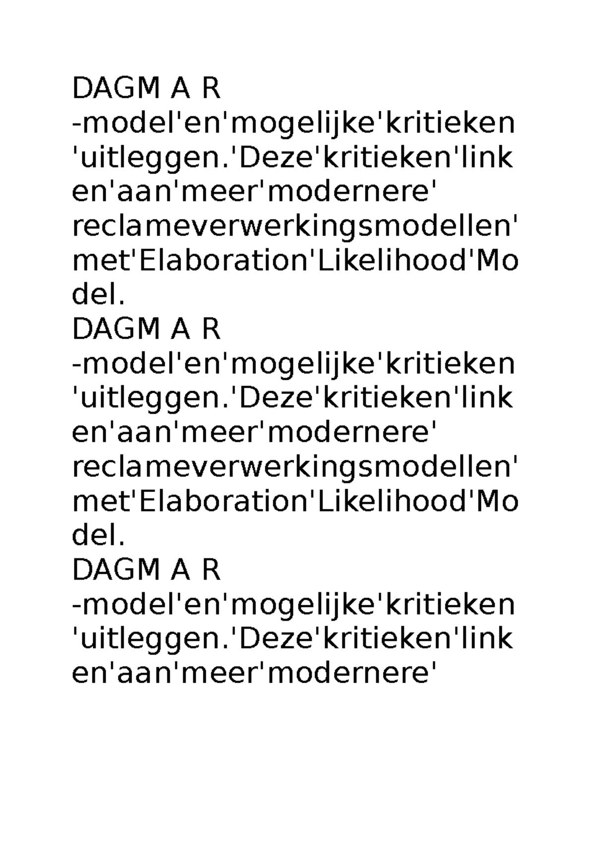 Dagmar + Kritiek - DAGM A R del. DAGM A R del. DAGM A R del. DAGM A R ...