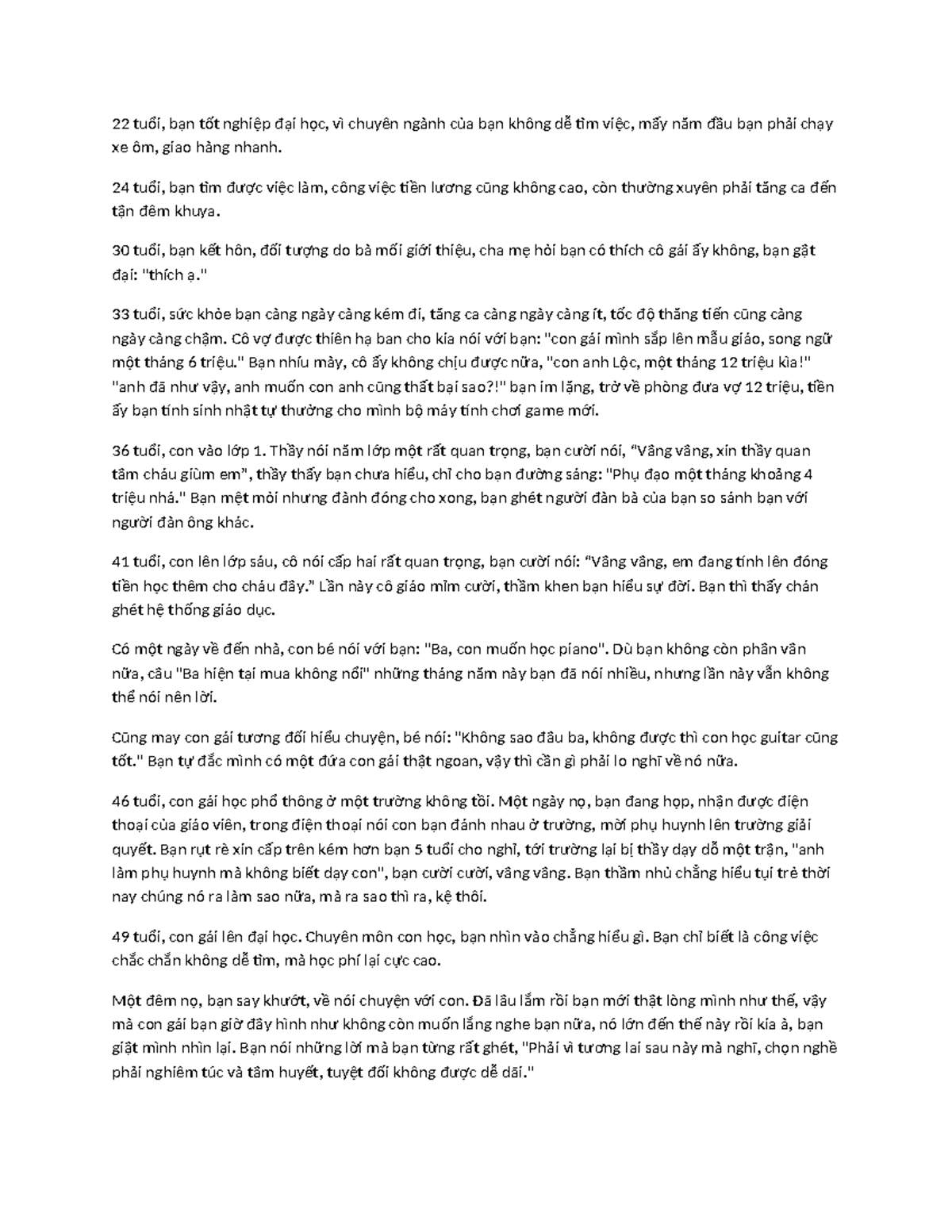 22 tuổi - abbbbbbb - 22 tuổi, bạn tốt nghiệp đại học, vì chuyên ngành ...