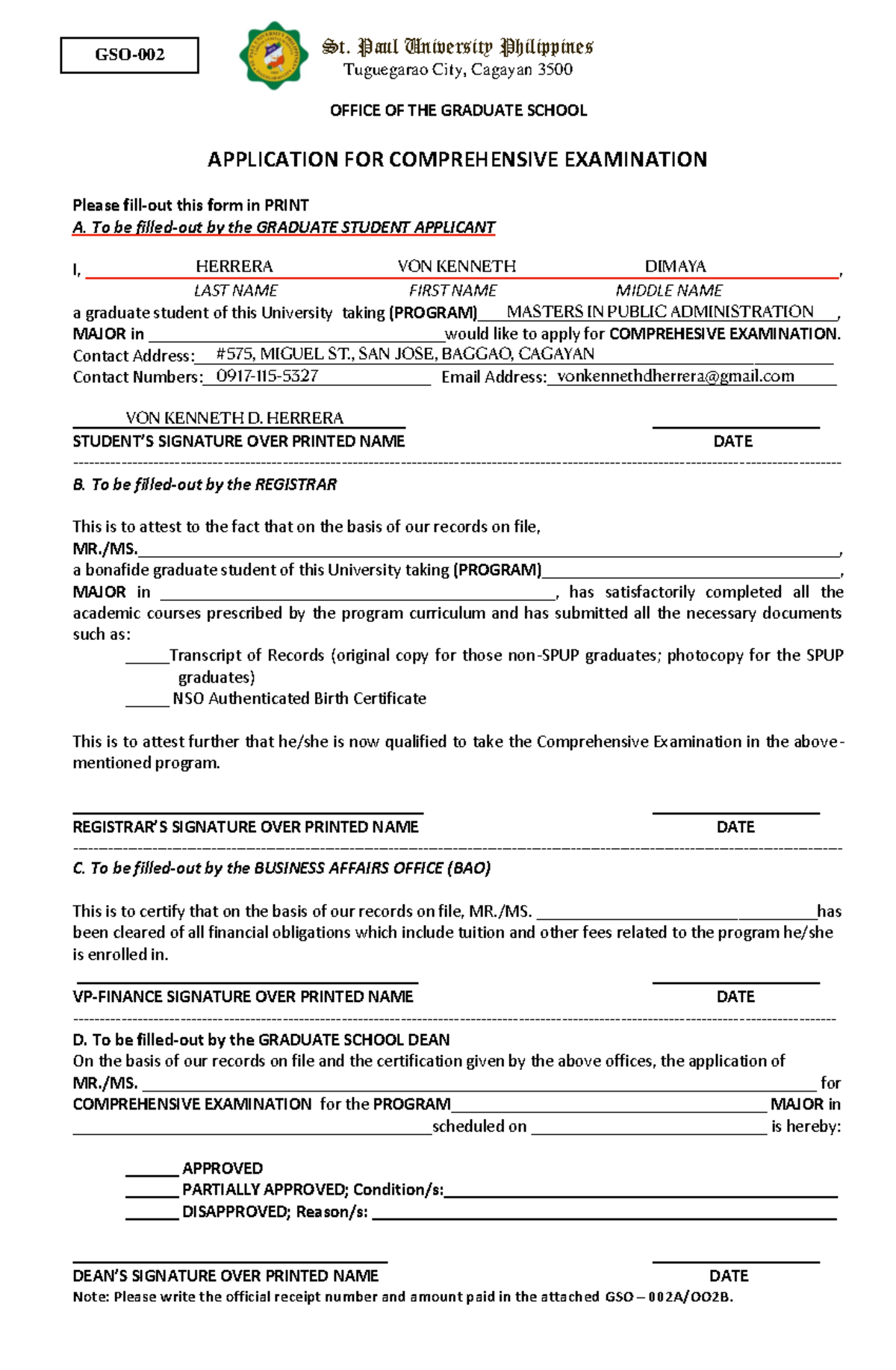 GS-Compre Exam-Form-2 copy - St. Paul University Philippines Tuguegarao ...