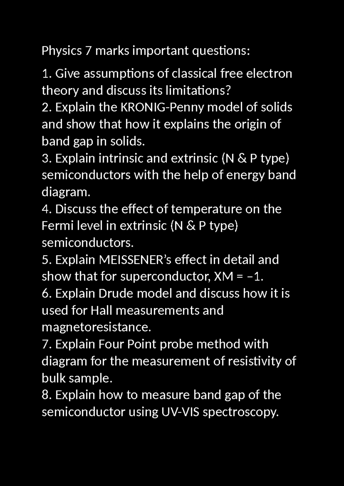 Physics 7 marks important questions - Physics 7 marks important ...