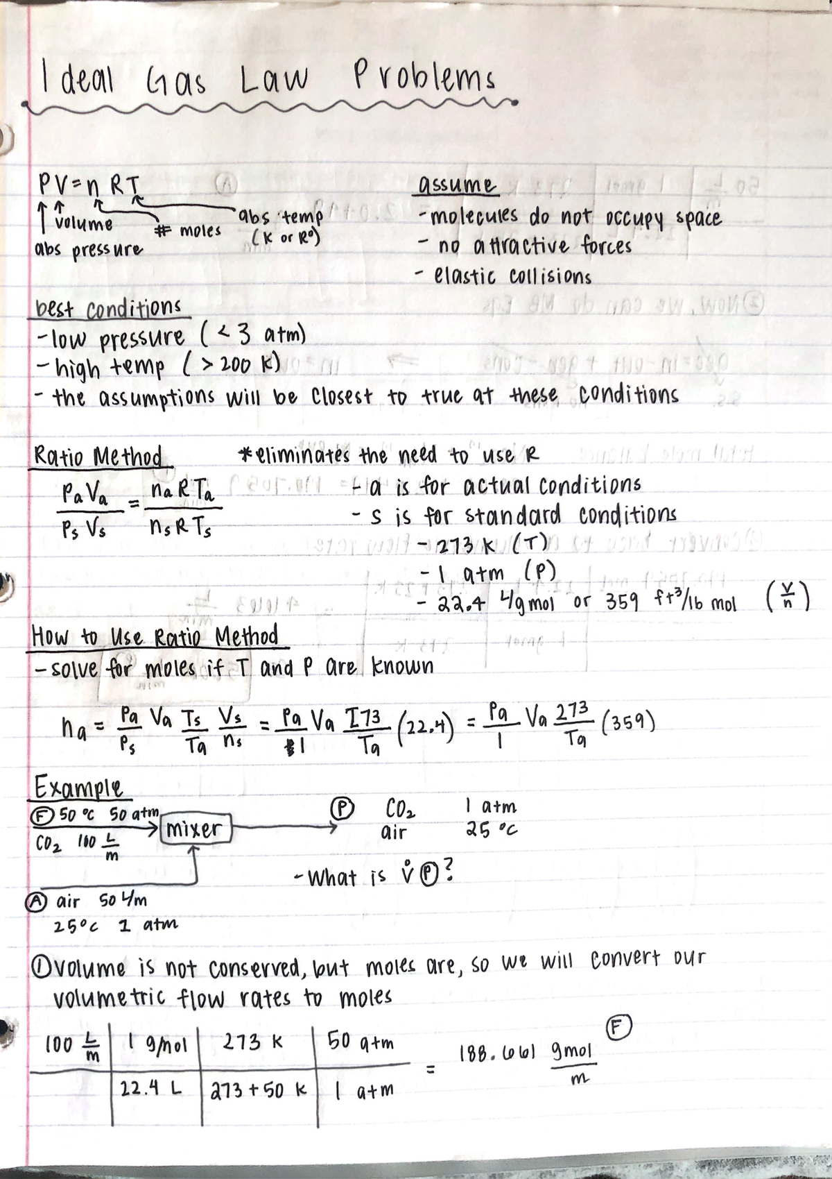 Ideal gas law notes - BMED 2210 - Studocu