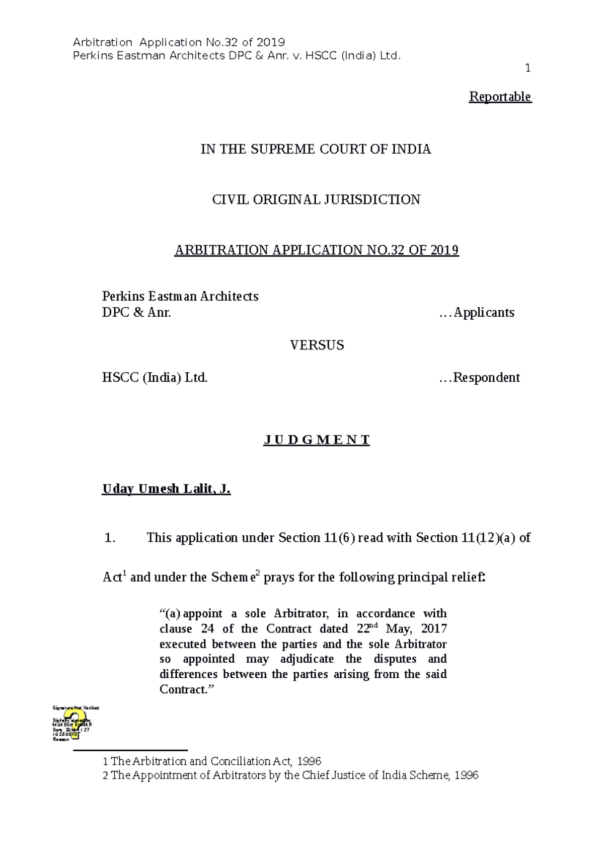 Perkins Eastman v. HSCC - Perkins Eastman Architects DPC & Anr. v. HSCC ...