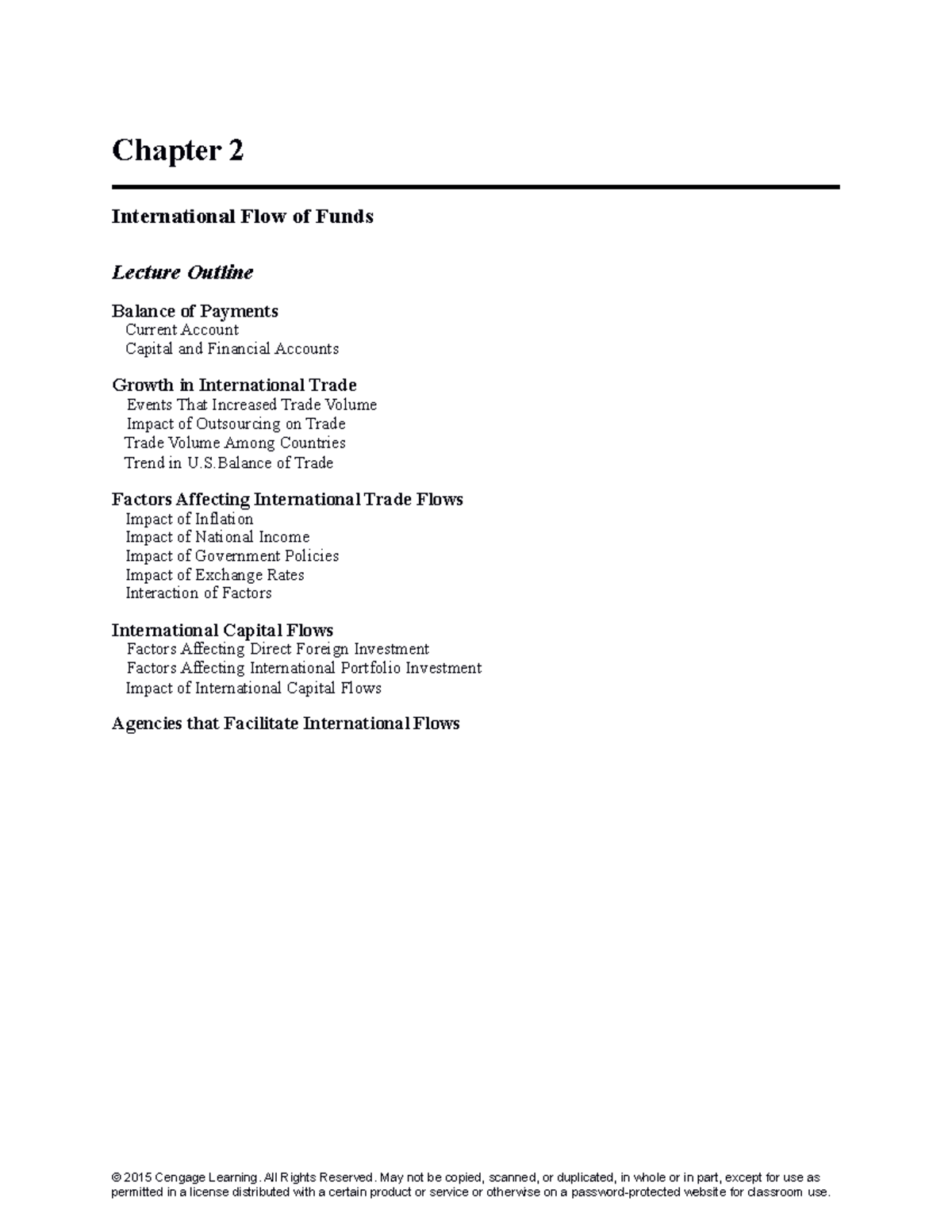 IFM12e IM ch02 - Tutorial - Chapter 2 International Flow of Funds Lecture Outline Balance of ...